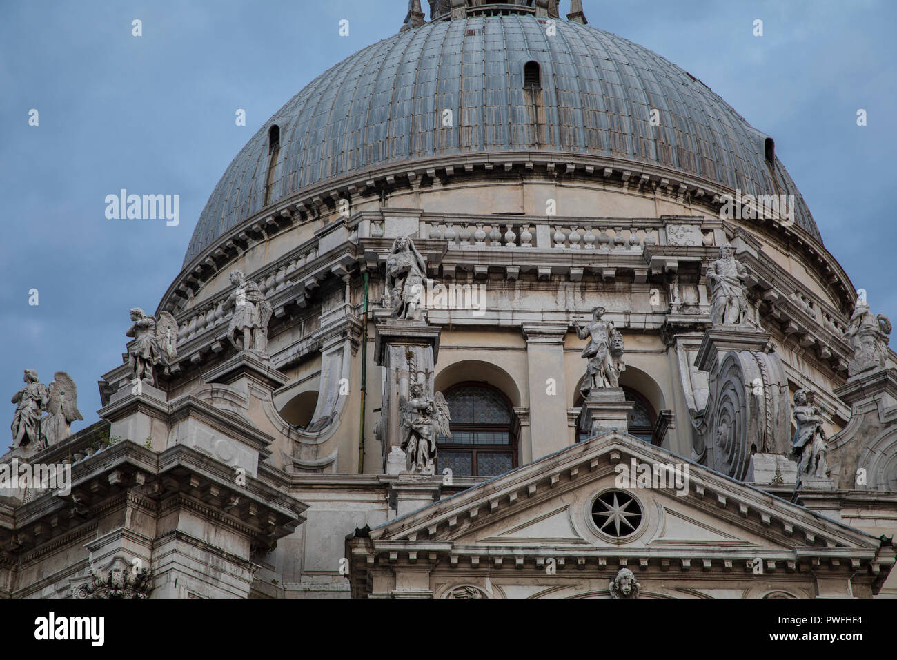 Dome of Basilica di Santa Maria della Salute, Venice, Italy Stock Photo ...