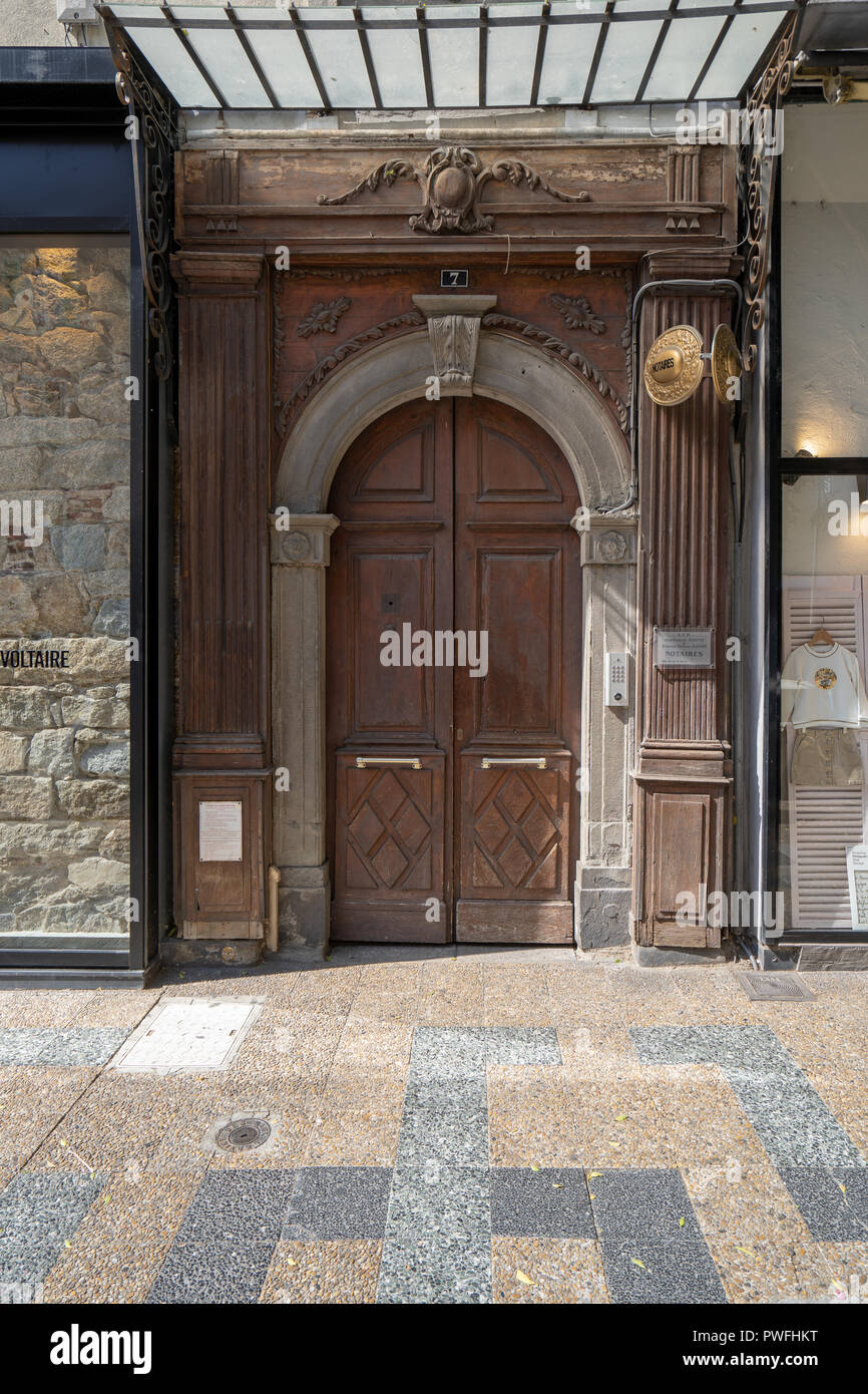 Wooden Door with Number seven Stock Photo - Alamy