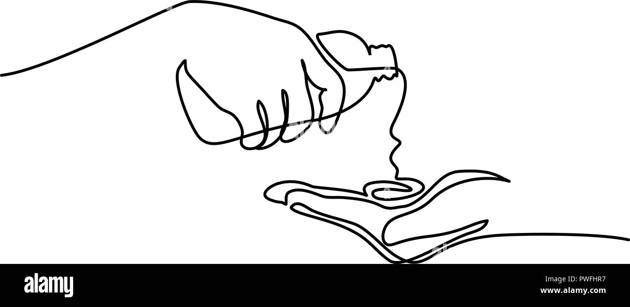 Massage hands oil Cut Out Stock Images & Pictures - Alamy