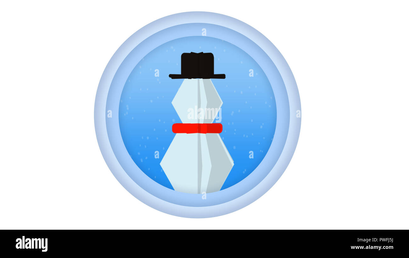 Paper cut design winter Cut Out Stock Images & Pictures - Alamy