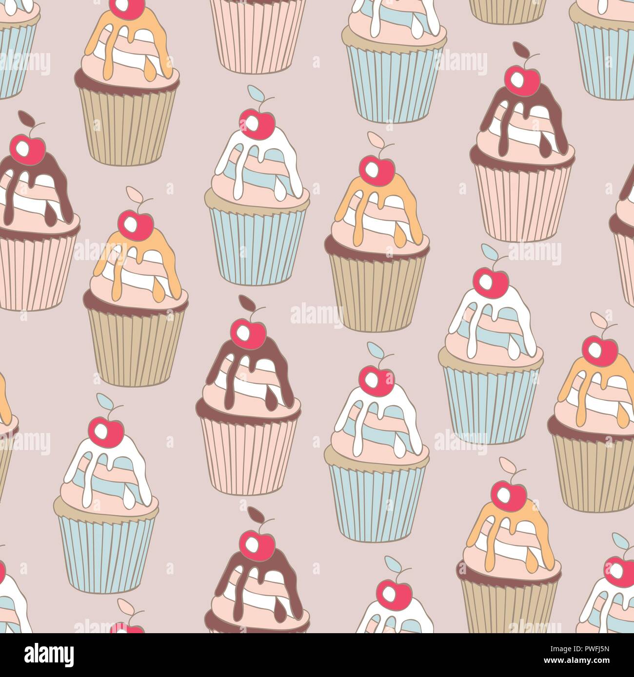 Cherry cookie Stock Vector Images - Alamy