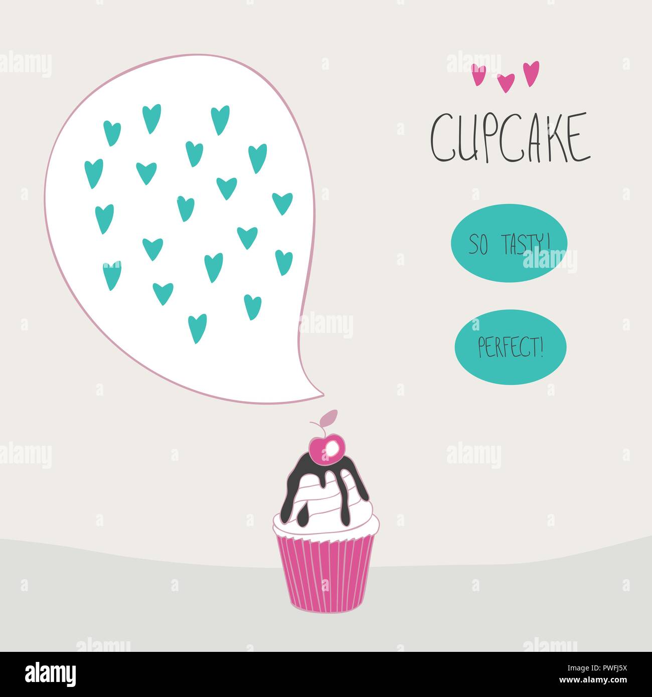 Yummy cartoon hi-res stock photography and images - Alamy