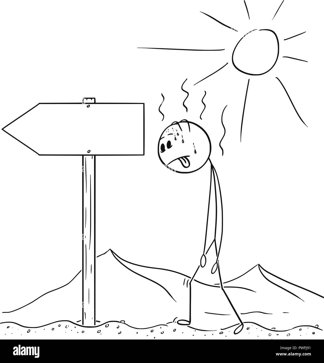 Sign stick man outdoor Black and White Stock Photos & Images - Alamy