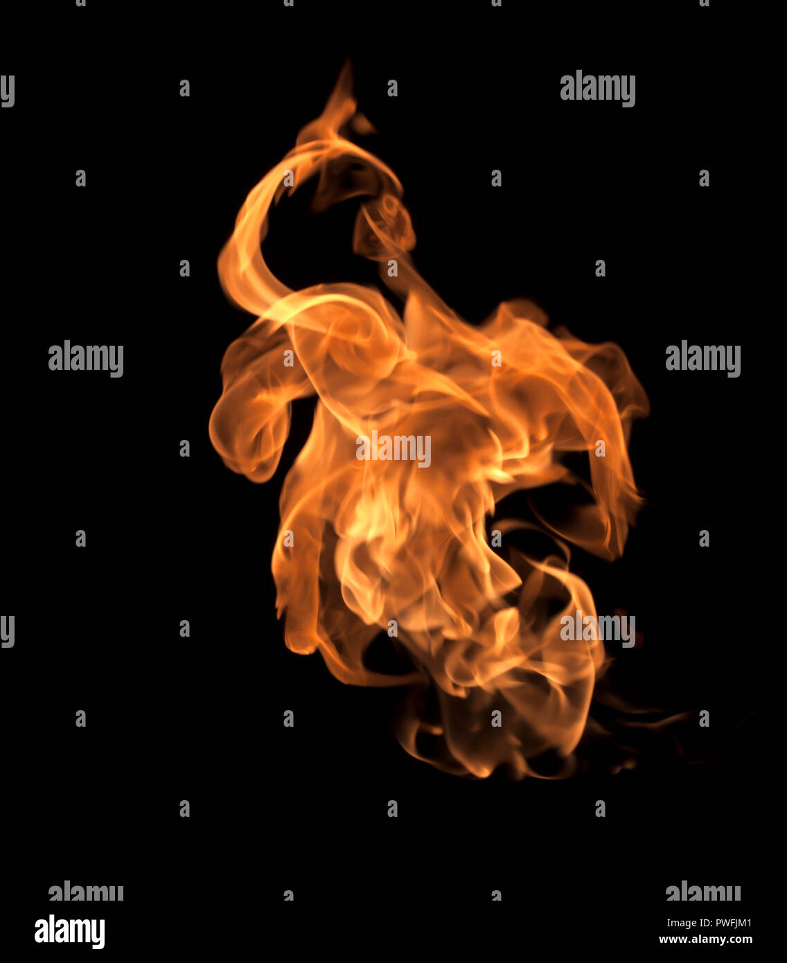 Flame heat fire abstract background black background Stock Photo - Alamy