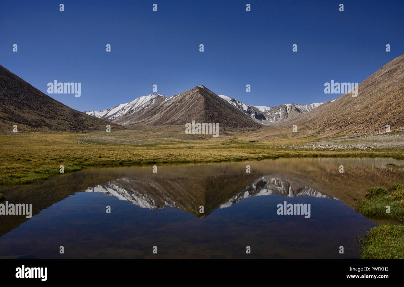 Trekking to Lake Zorkul, Tajikistan Stock Photo - Alamy