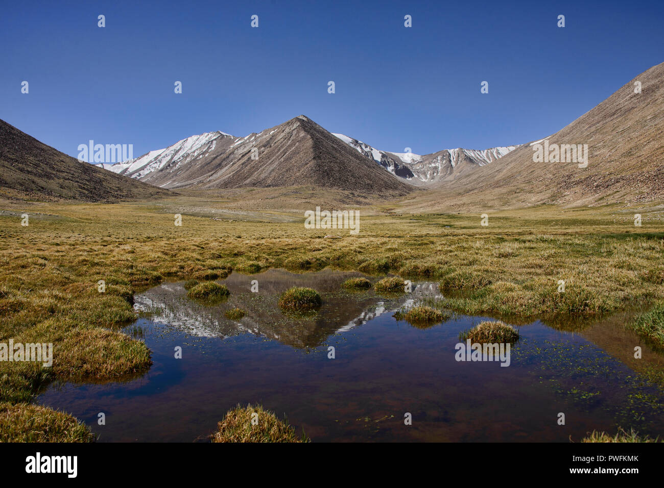 Trekking to Lake Zorkul, Tajikistan Stock Photo - Alamy