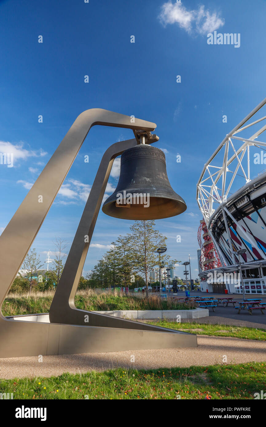 The bell rung in the London 2012 opening ceremony in the Queen ...