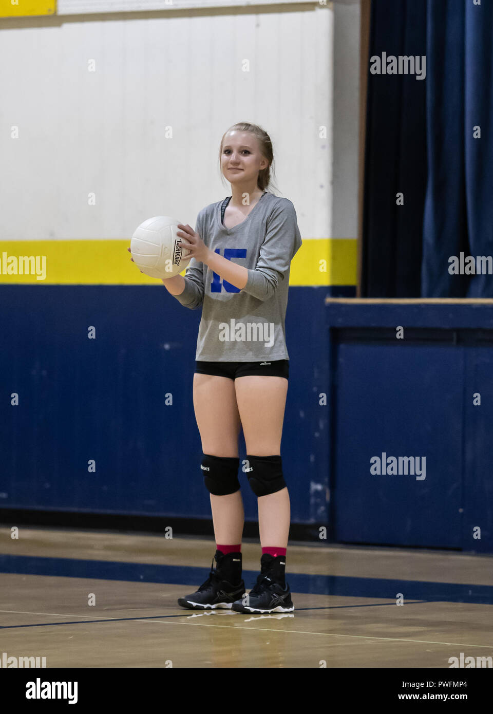 Volleyball action with American Christian Academy vs Butte Valley in ...