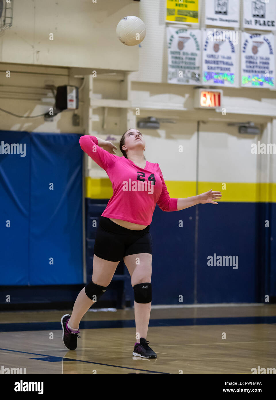Volleyball action with American Christian Academy vs Butte Valley in ...