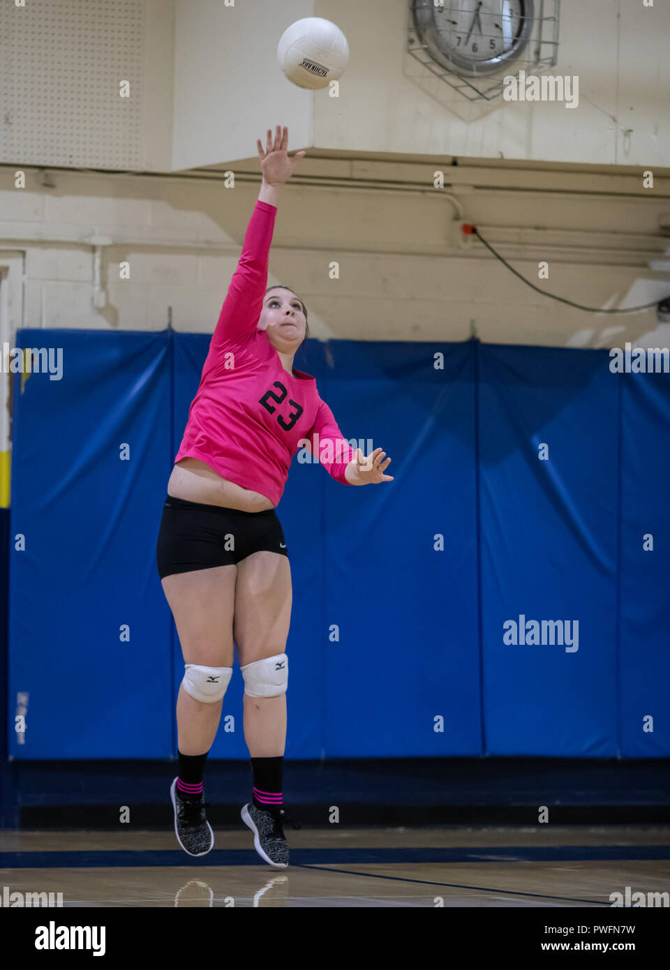 Volleyball action with American Christian Academy vs Butte Valley in ...