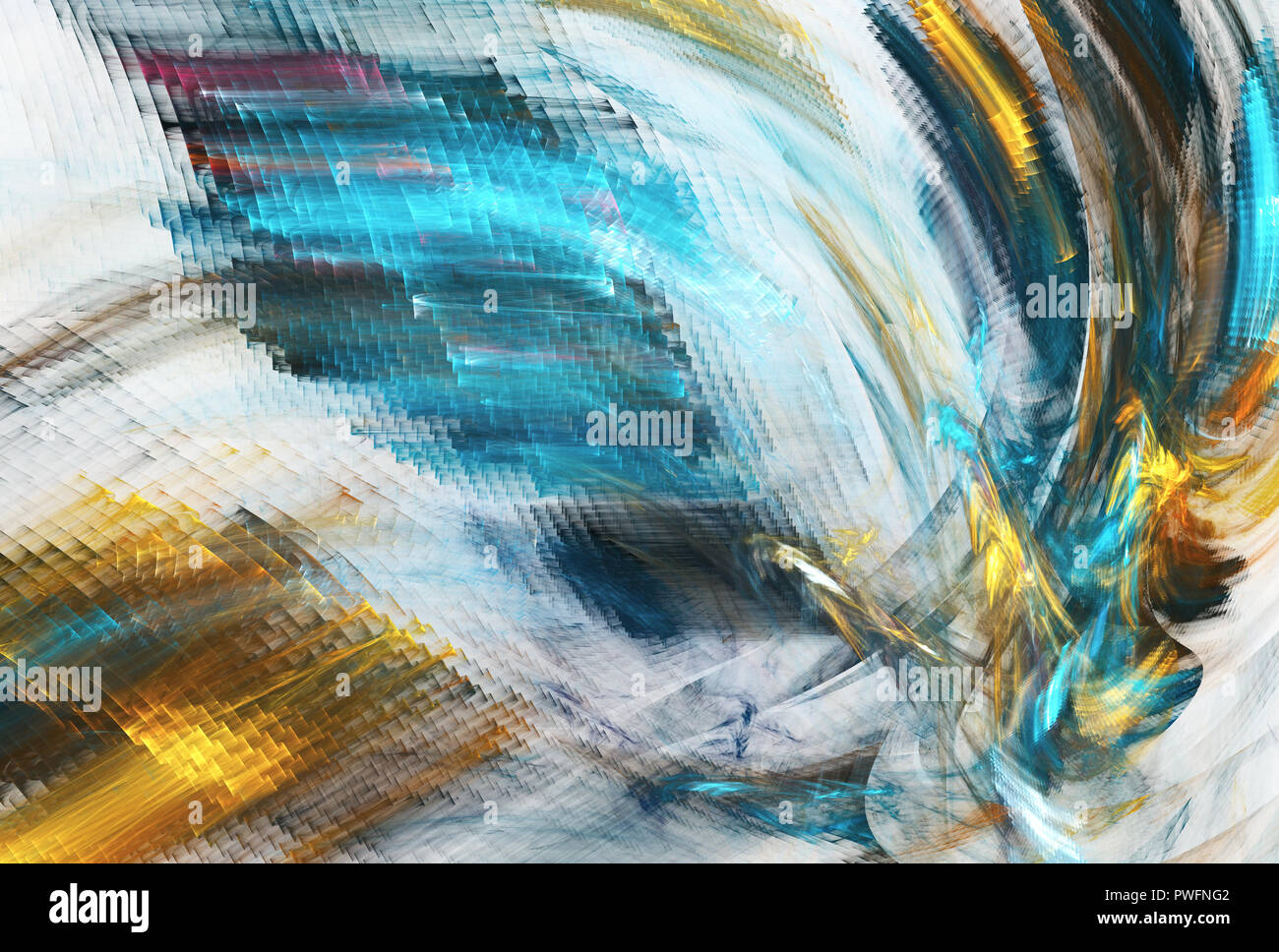 Abstract color dynamic background with lighting effect. Fractal art ...