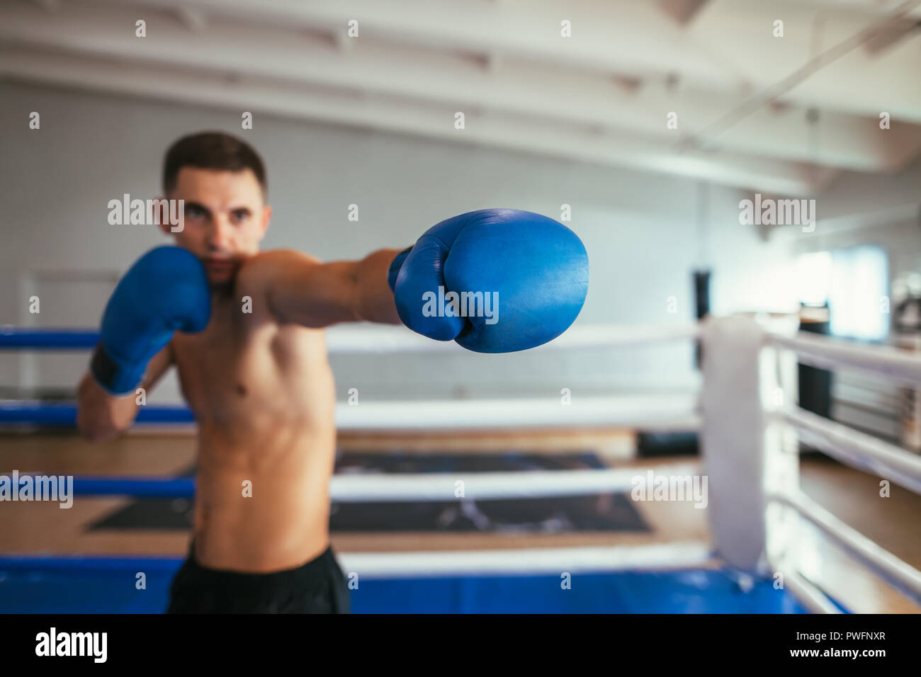 Action fighting strength boxing glove sport hi-res stock photography ...