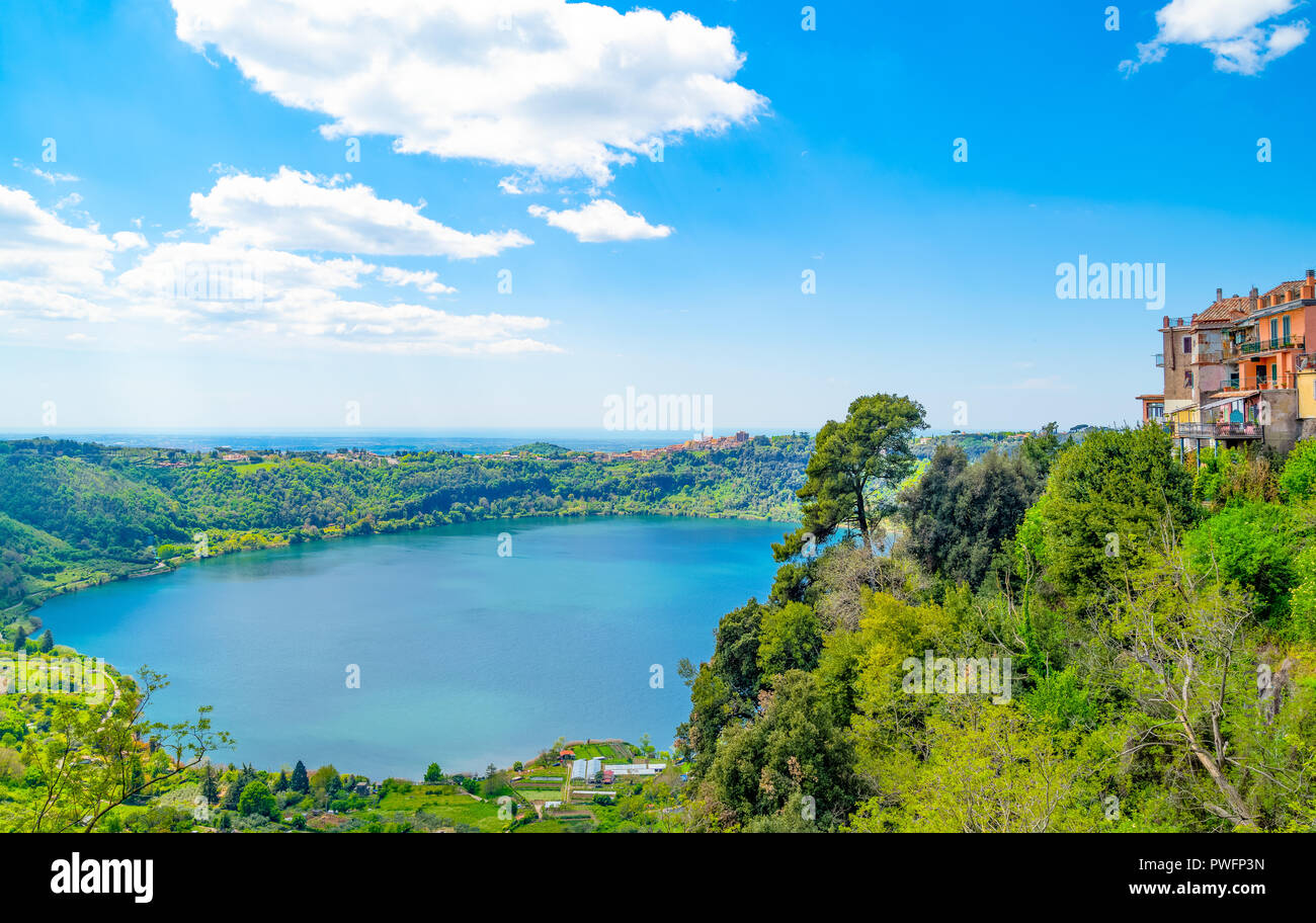 Nemi Village Lake Nemi Lazio High Resolution Stock Photography and ...