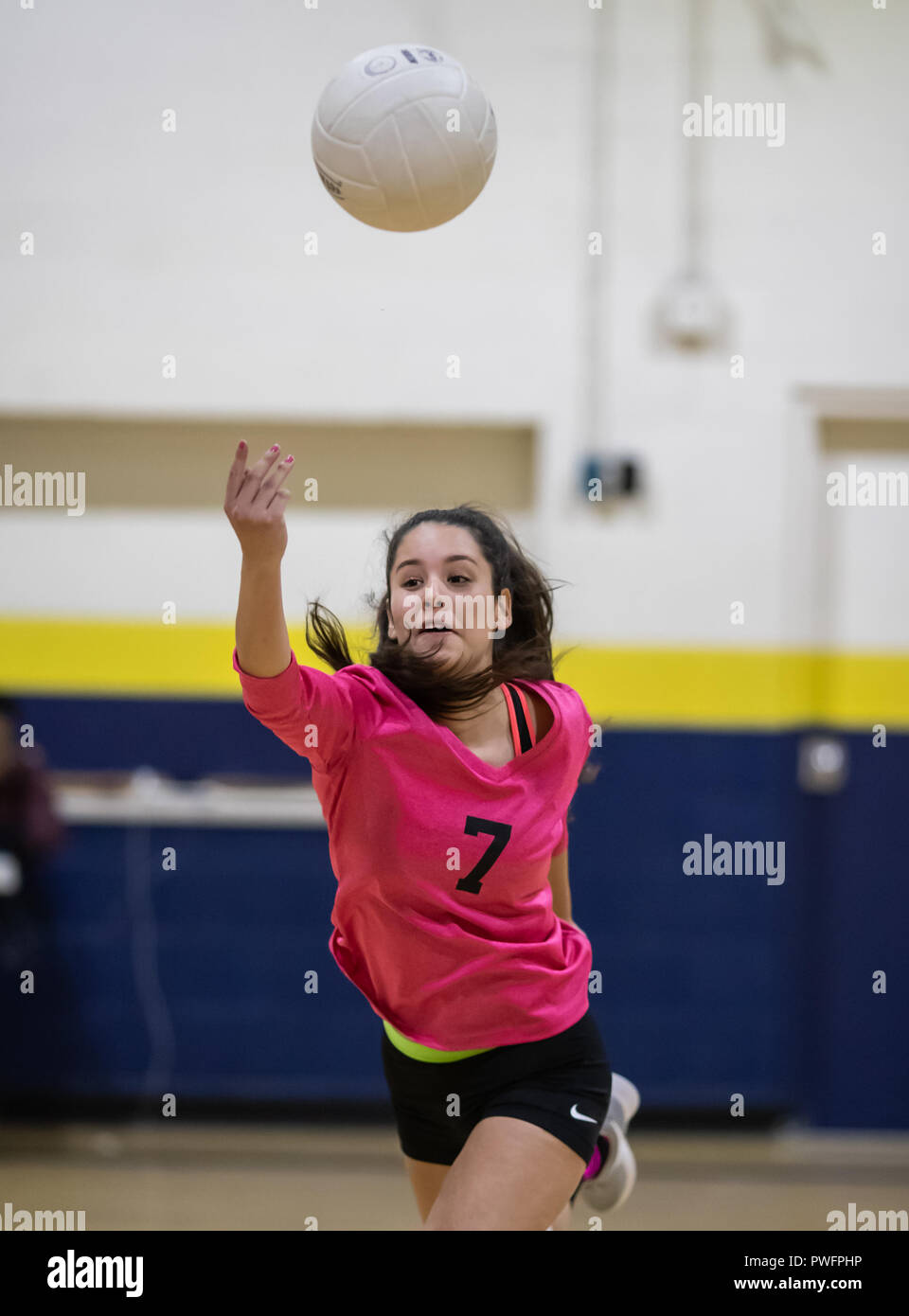 Volleyball action with American Christian Academy vs Butte Valley in ...