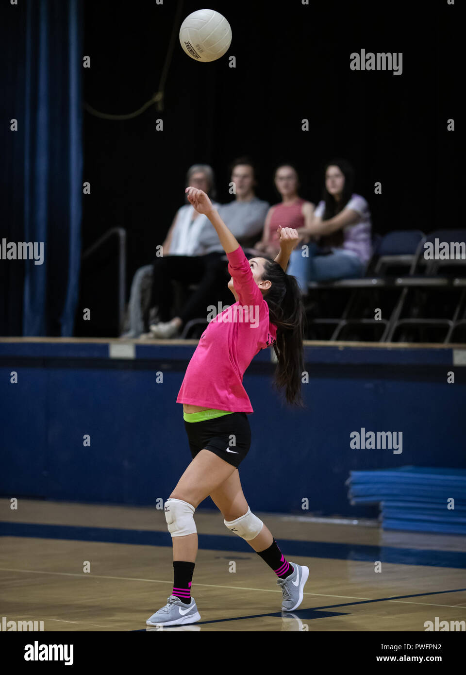 Volleyball action with American Christian Academy vs Butte Valley in ...