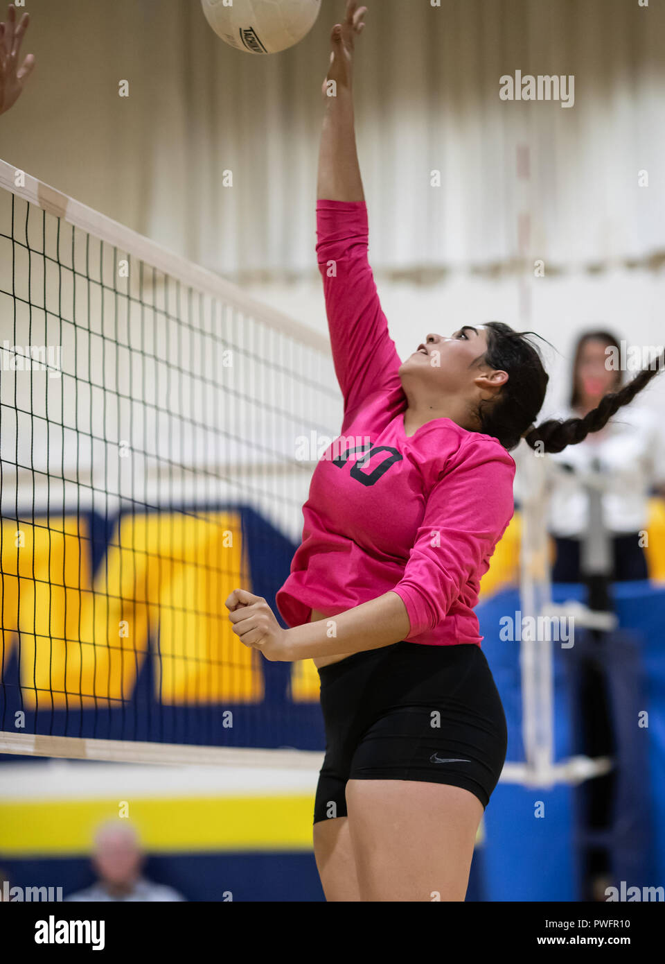 Volleyball action with American Christian Academy vs Butte Valley in ...