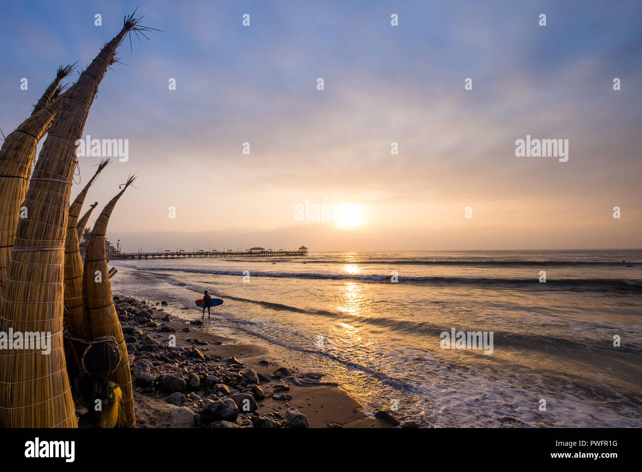 Huanchaco beach hi-res stock photography and images - Alamy