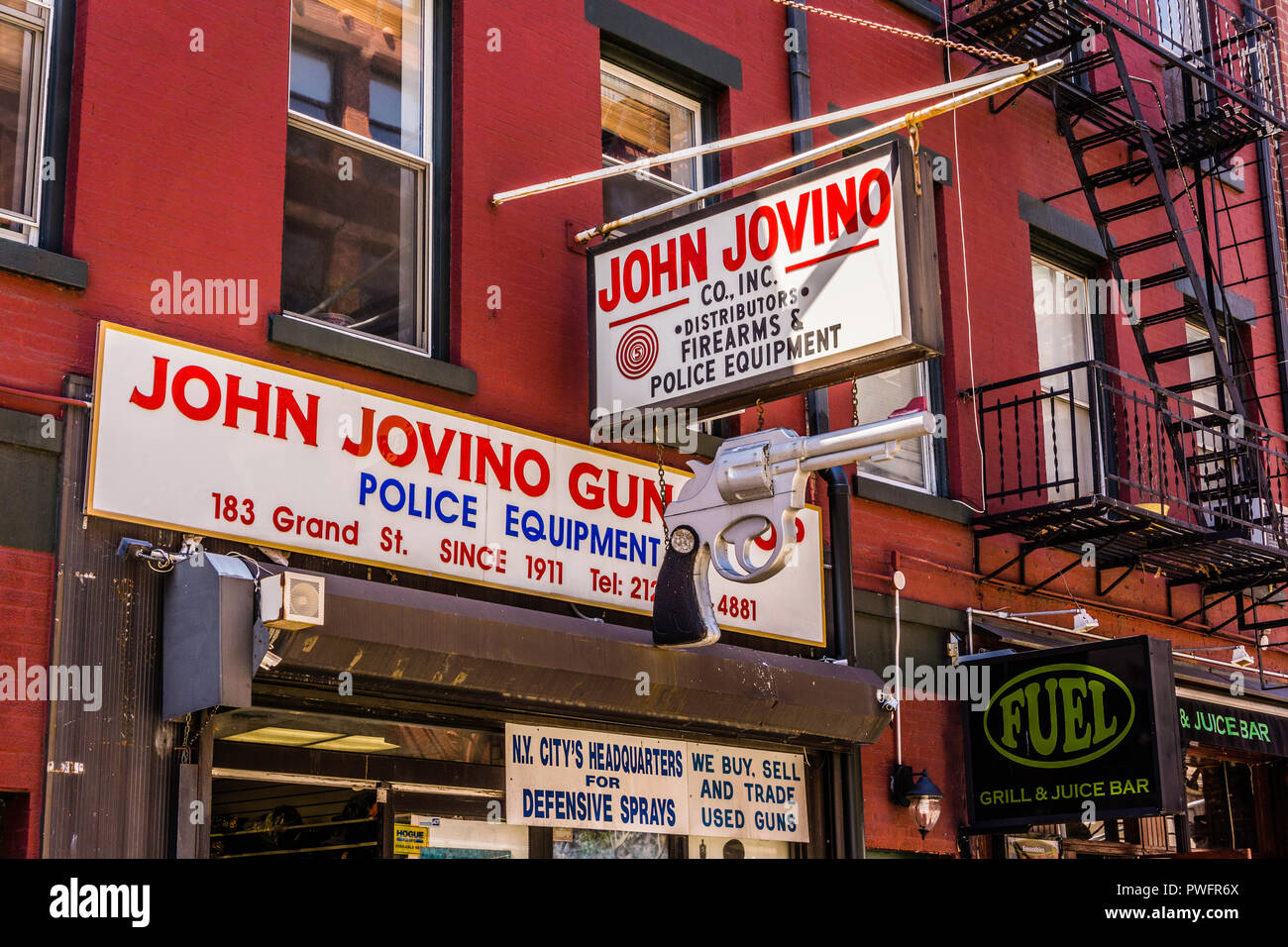 John Jovino Gun Shop Little Italy Mulberry Street Manhattan New York ...