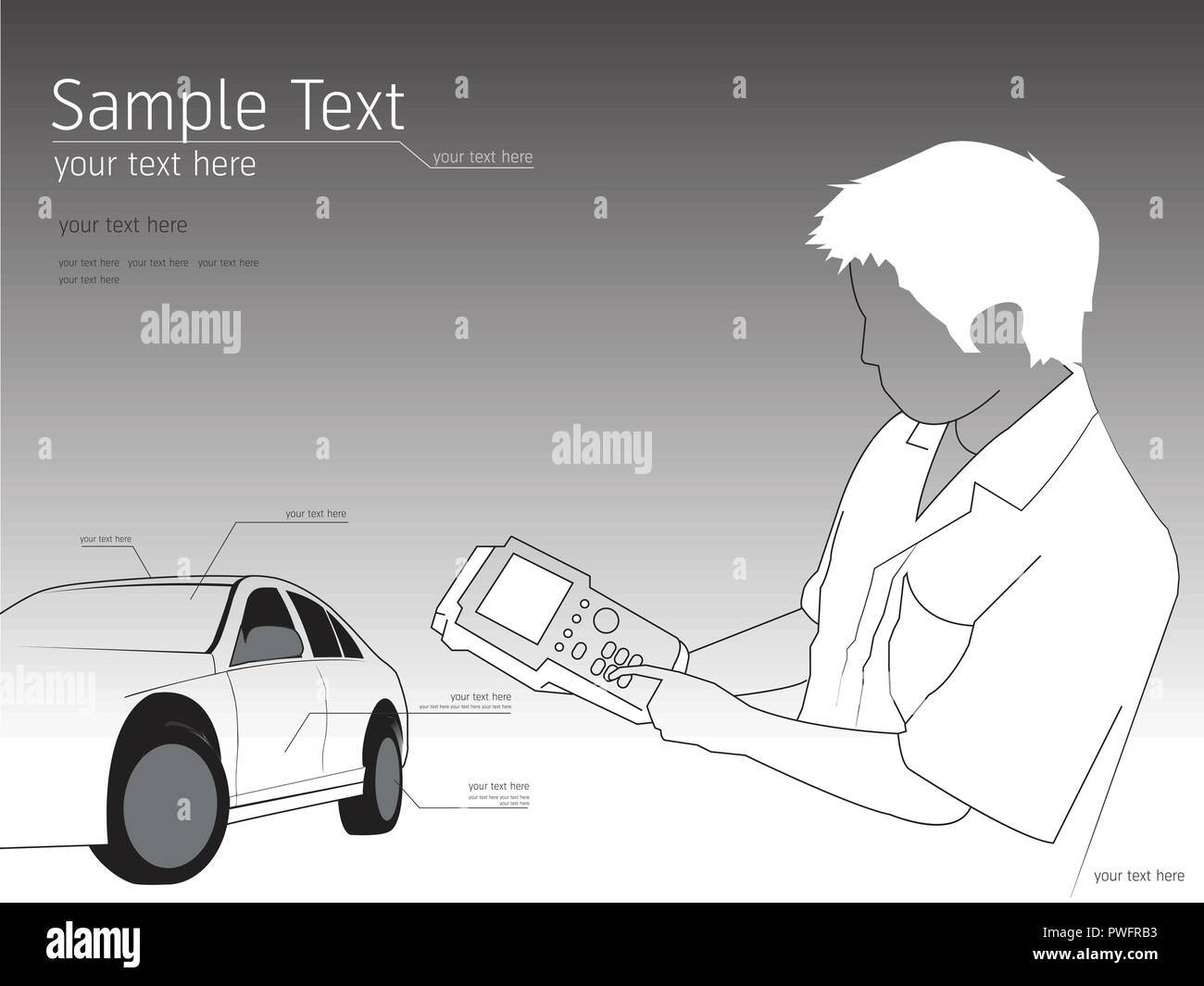 Car mechanic equipment sketch hi-res stock photography and images - Alamy