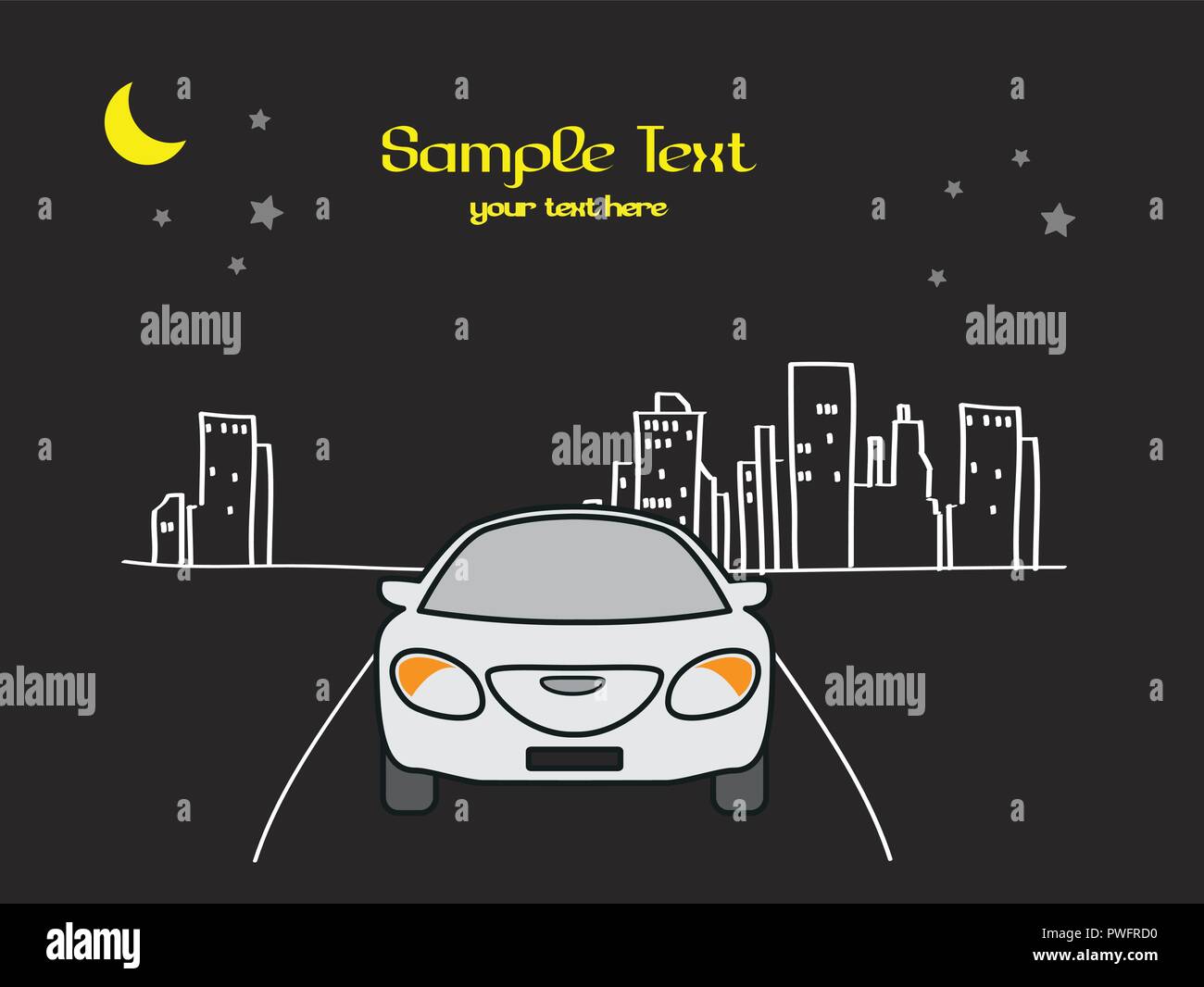 Night time city Stock Vector Images - Alamy