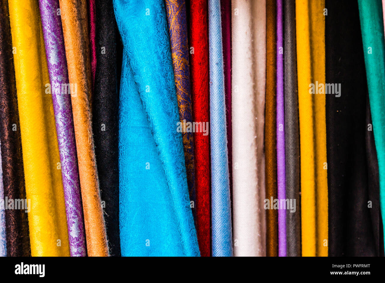 Bolts of Cloth Chinatown Manhattan New York, New York, USA Stock Photo ...