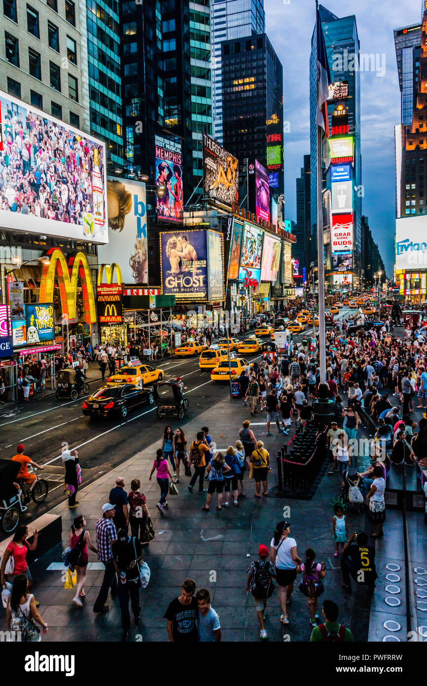 Times Square Theater District Manhattan New York, New York, USA Stock ...