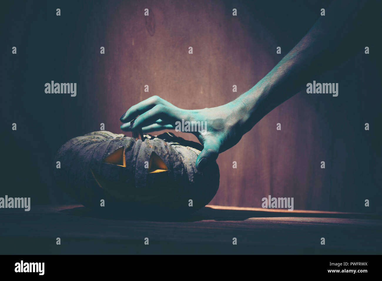Halloween Ghost hand, art picture for Halloween concept Stock Photo - Alamy