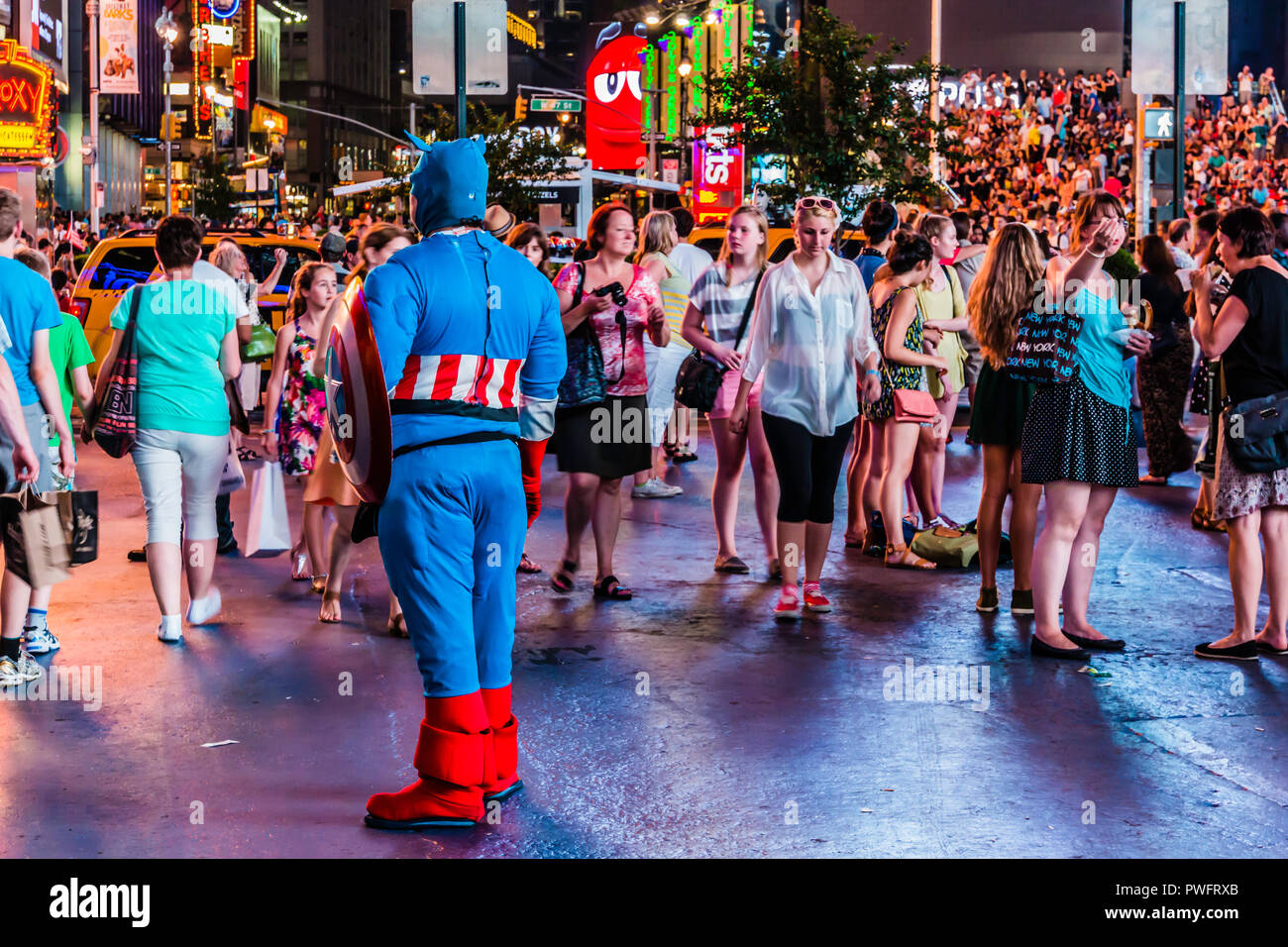 Captain america signs captain america hi-res stock photography and ...
