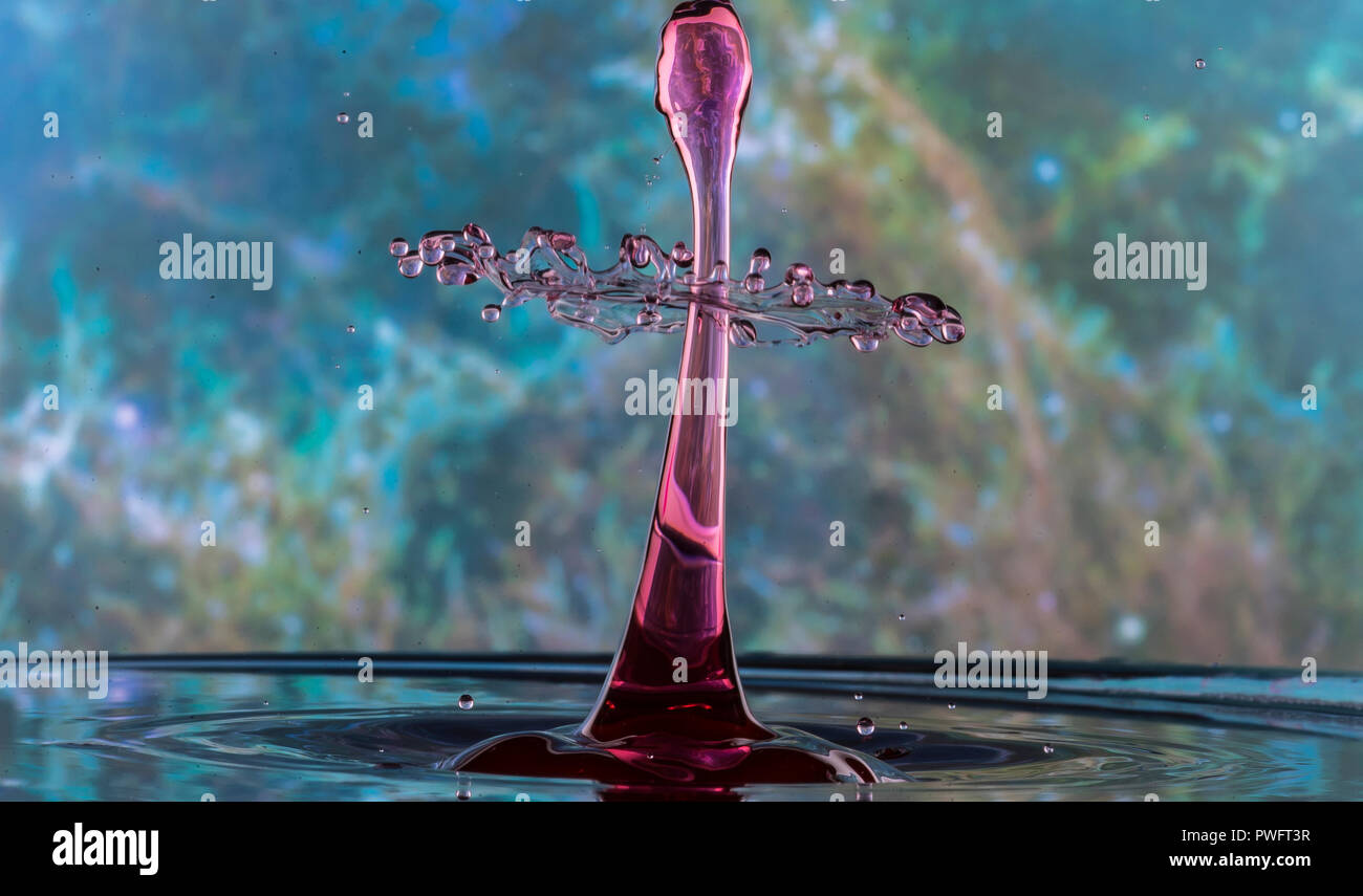 splash drop art water drops Stock Photo - Alamy