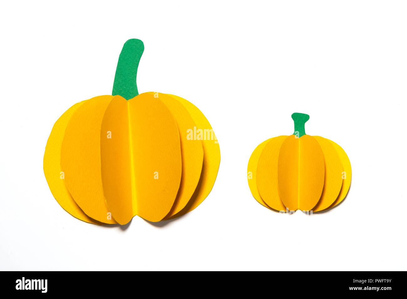 Halloween paper cut isolated on white background Stock Photo - Alamy