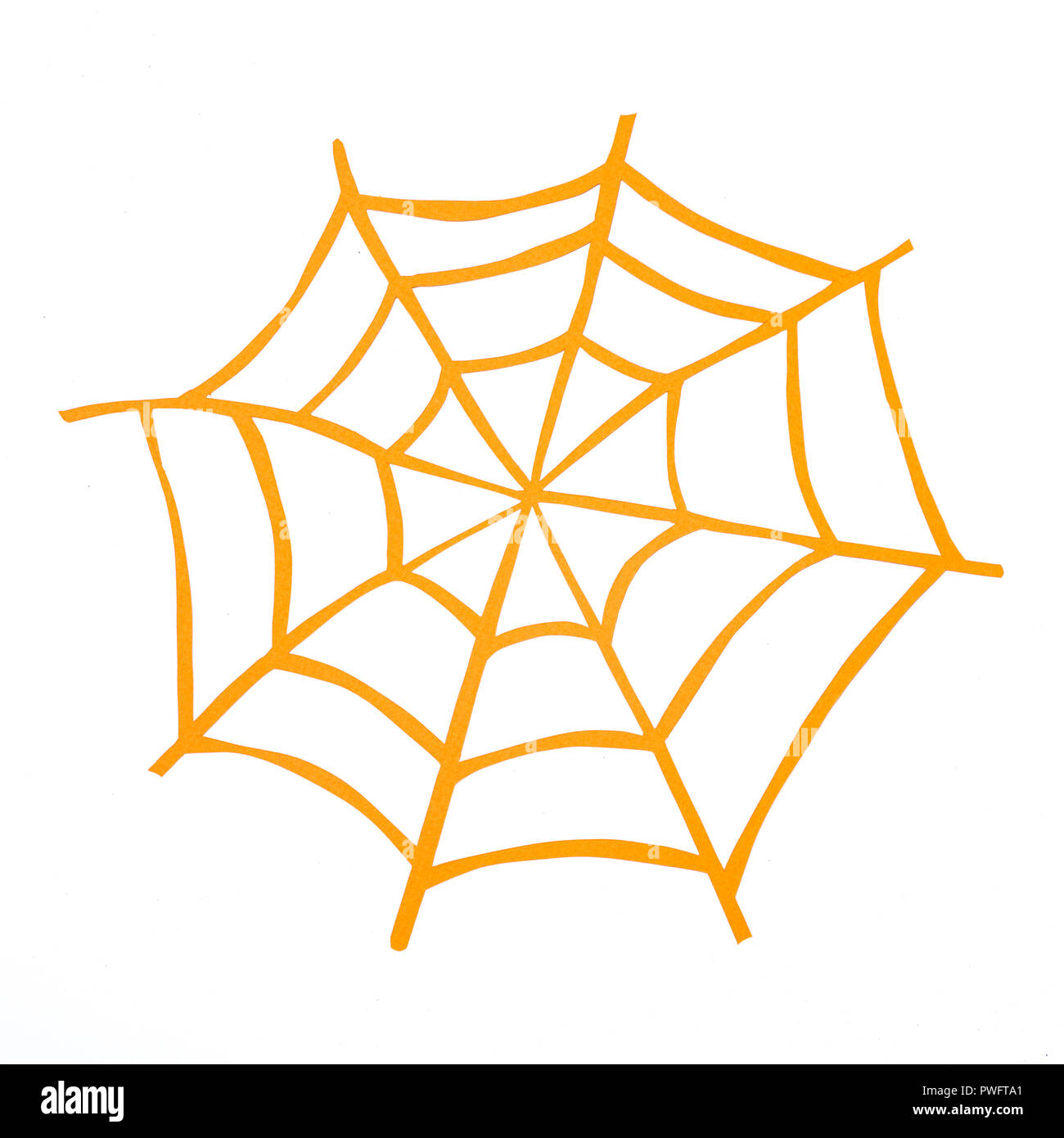 Halloween paper cut isolated on white background Stock Photo - Alamy