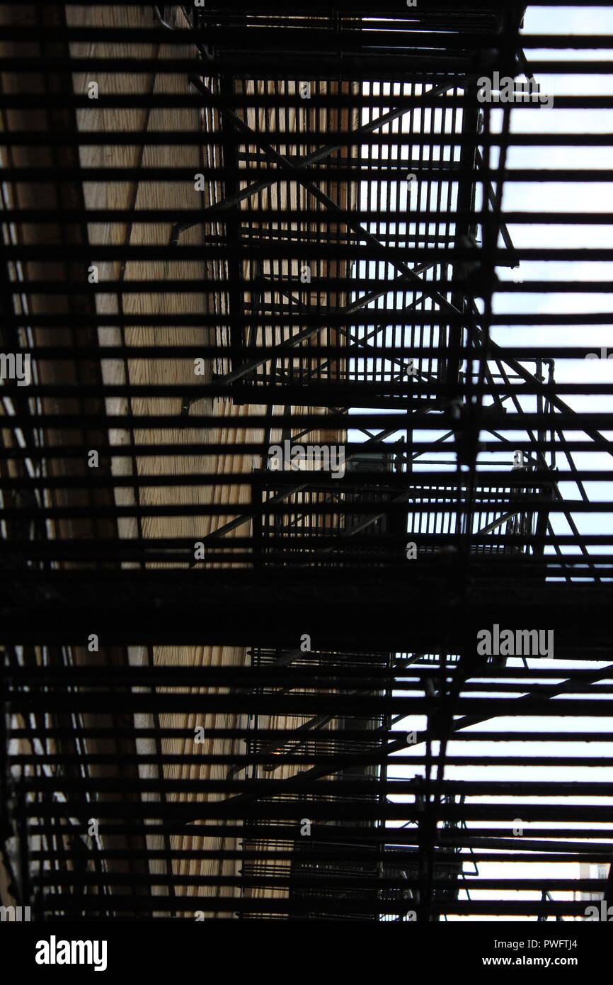 Metal stairs with grating hi-res stock photography and images - Alamy