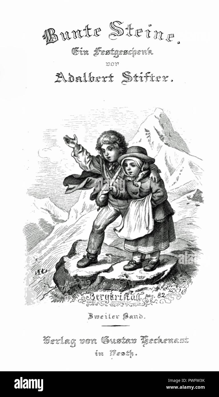 Bunte Steine (Frontispiz, Band 2 Stock Photo - Alamy