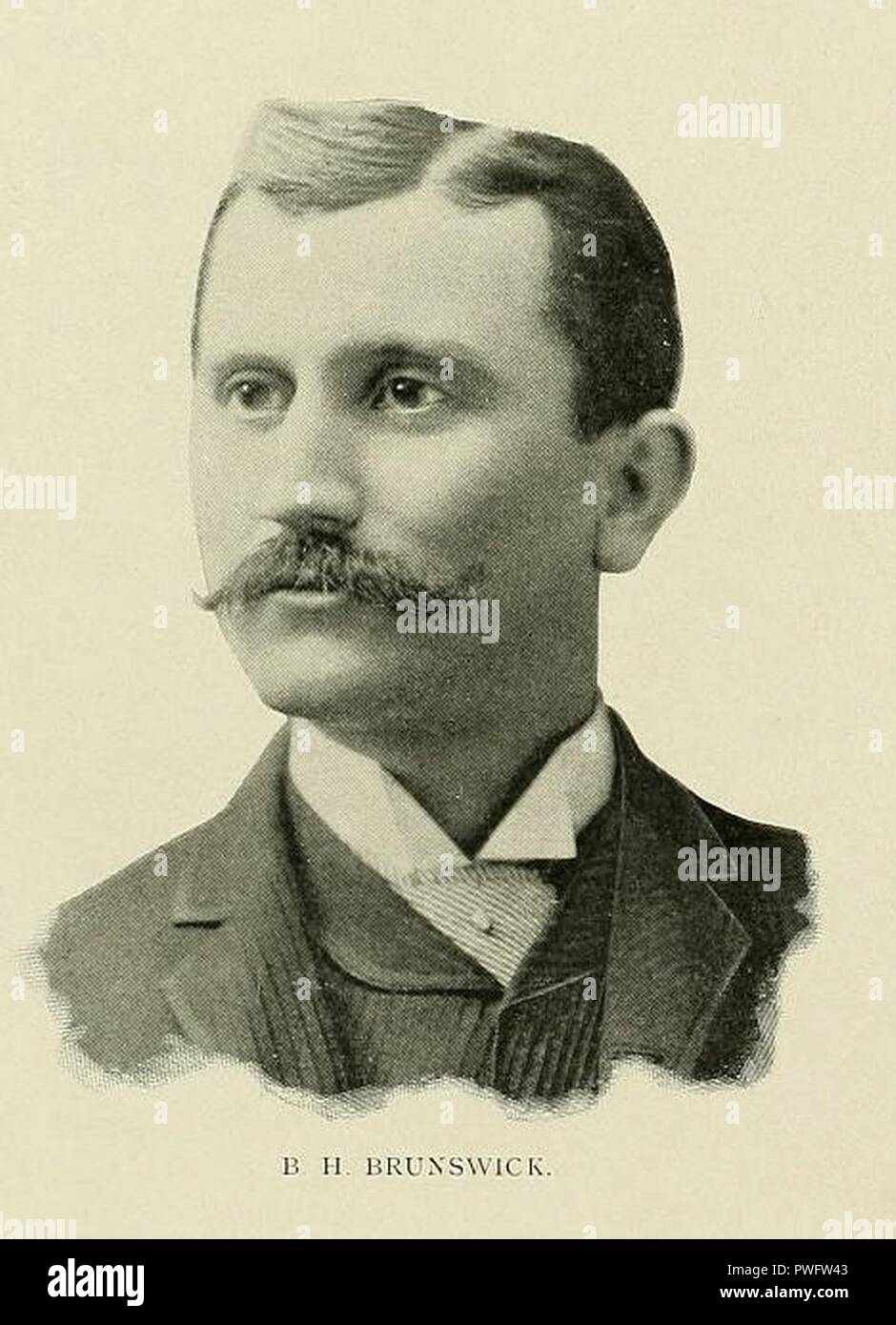 Brunswick, Benedict H-Portrait of 1896 Stock Photo - Alamy
