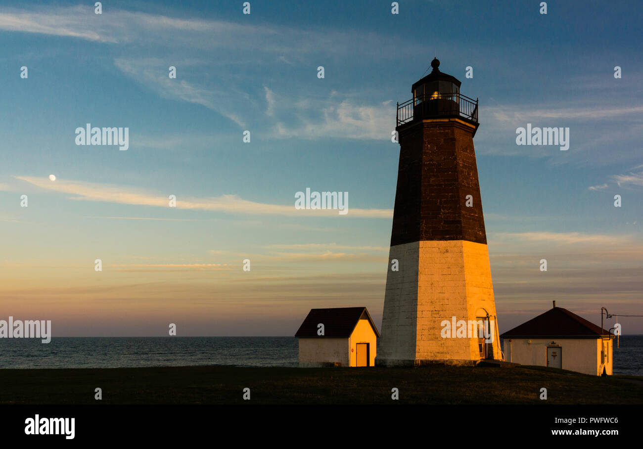 Point Judith Lighthouse Narragansett, Rhode Island, USA Stock Photo - Alamy