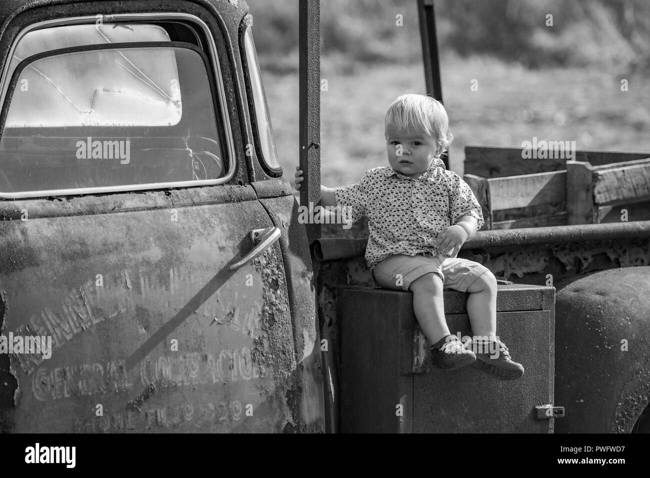 Boy Feet Car High Resolution Stock Photography and Images - Alamy