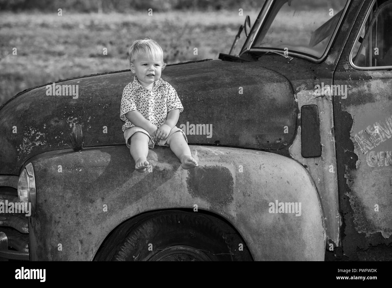 Boy Feet Car High Resolution Stock Photography and Images - Alamy