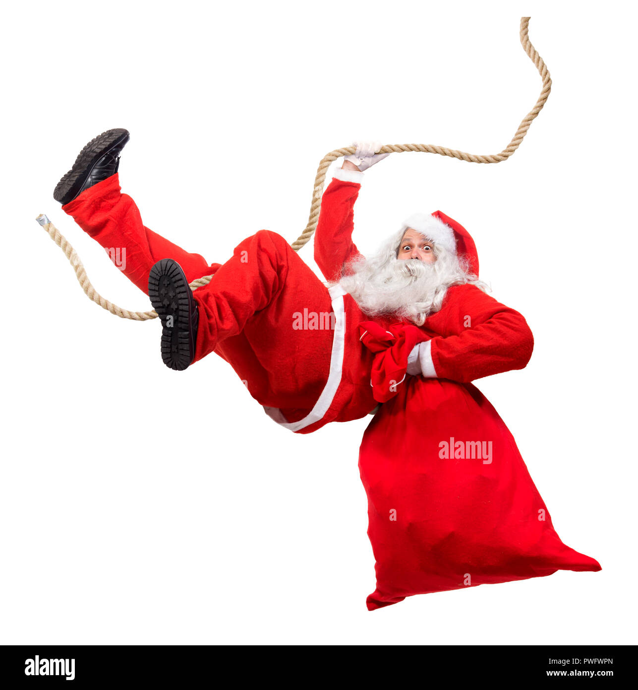 Santa on a rope hi-res stock photography and images - Alamy