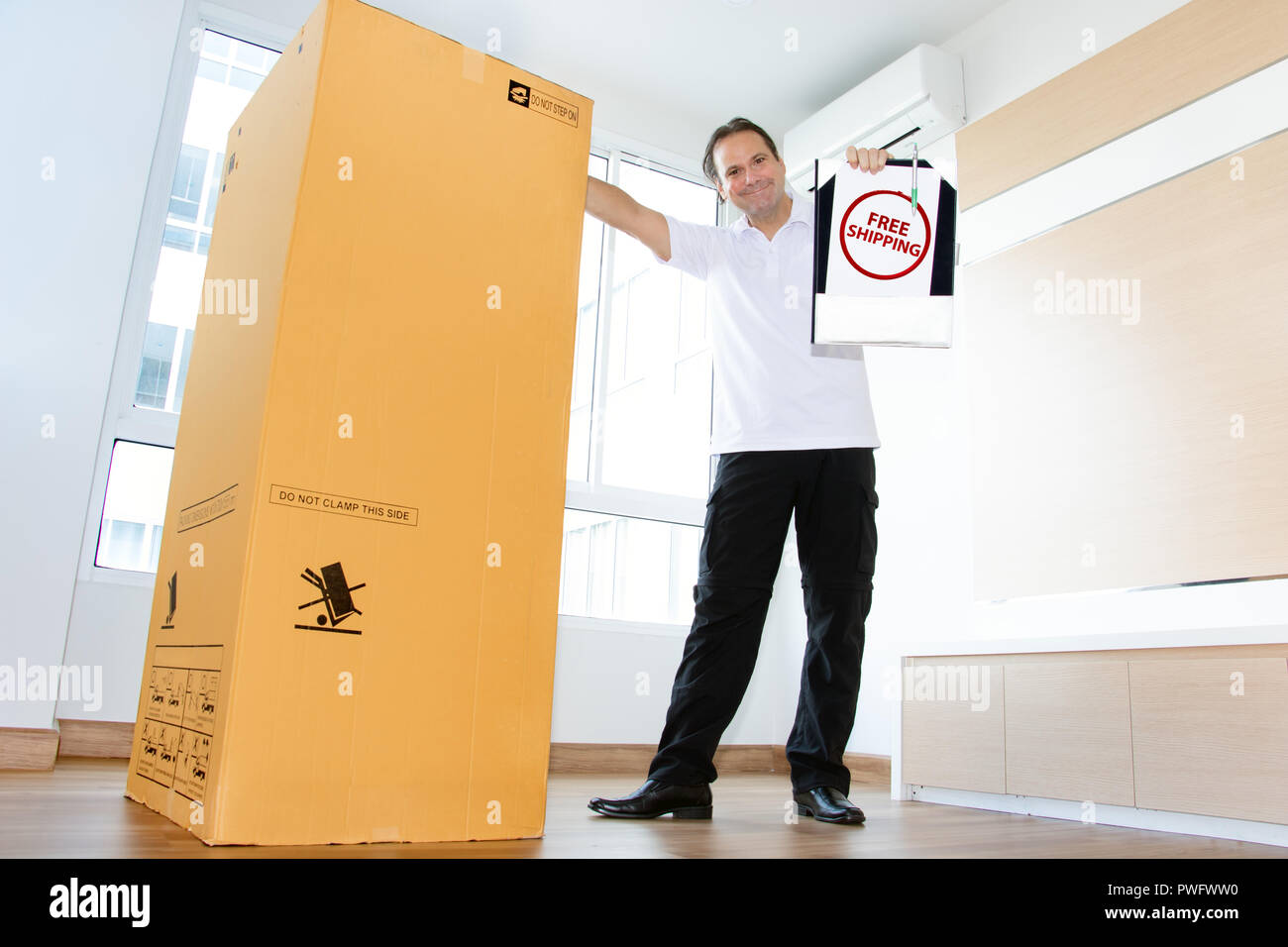 Mailman delivers mail use hi-res stock photography and images - Alamy