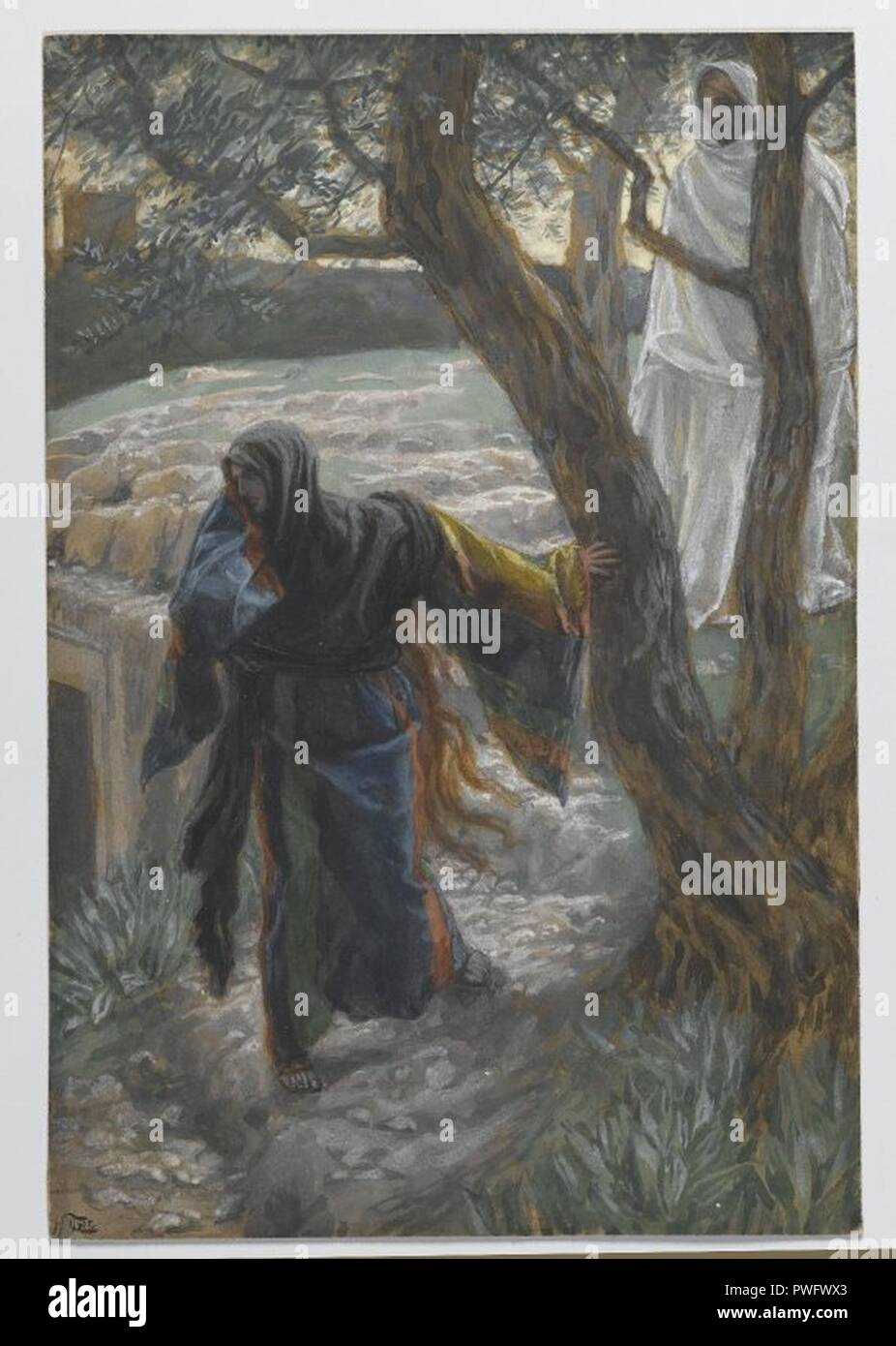 Jesus Appears to Mary Magdalene (Apparition de Jésus à Madeleine) - James Tissot Stock Photo - Alamy