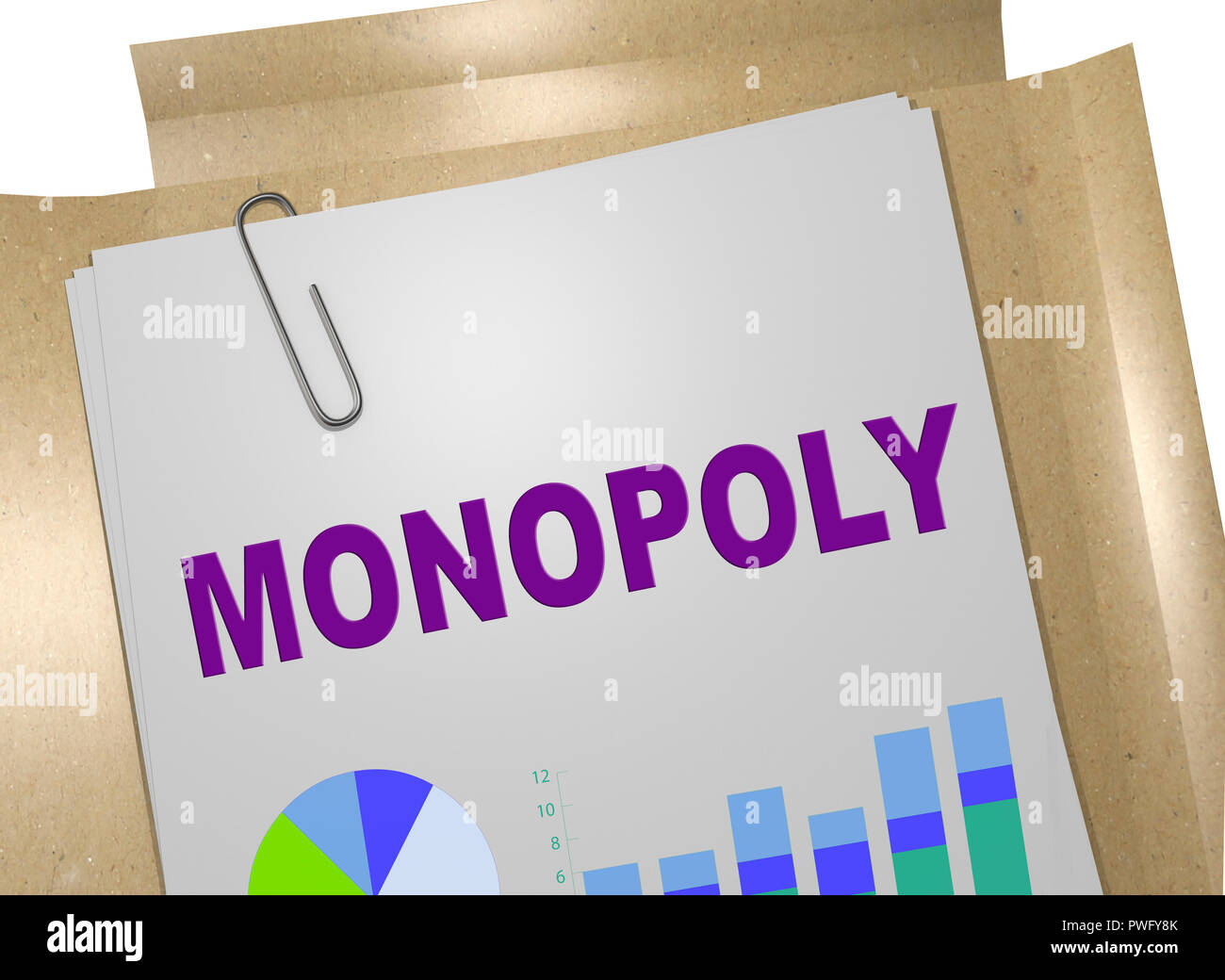 3D illustration of MONOPOLY title on business document Stock Photo - Alamy