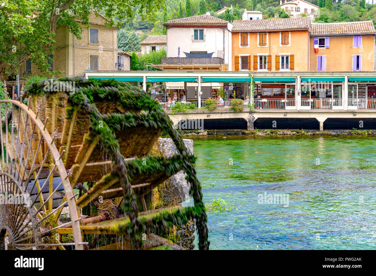 France. Vaucluse (84). Fontaine de Vaucluse. Source of the Sorgue ...
