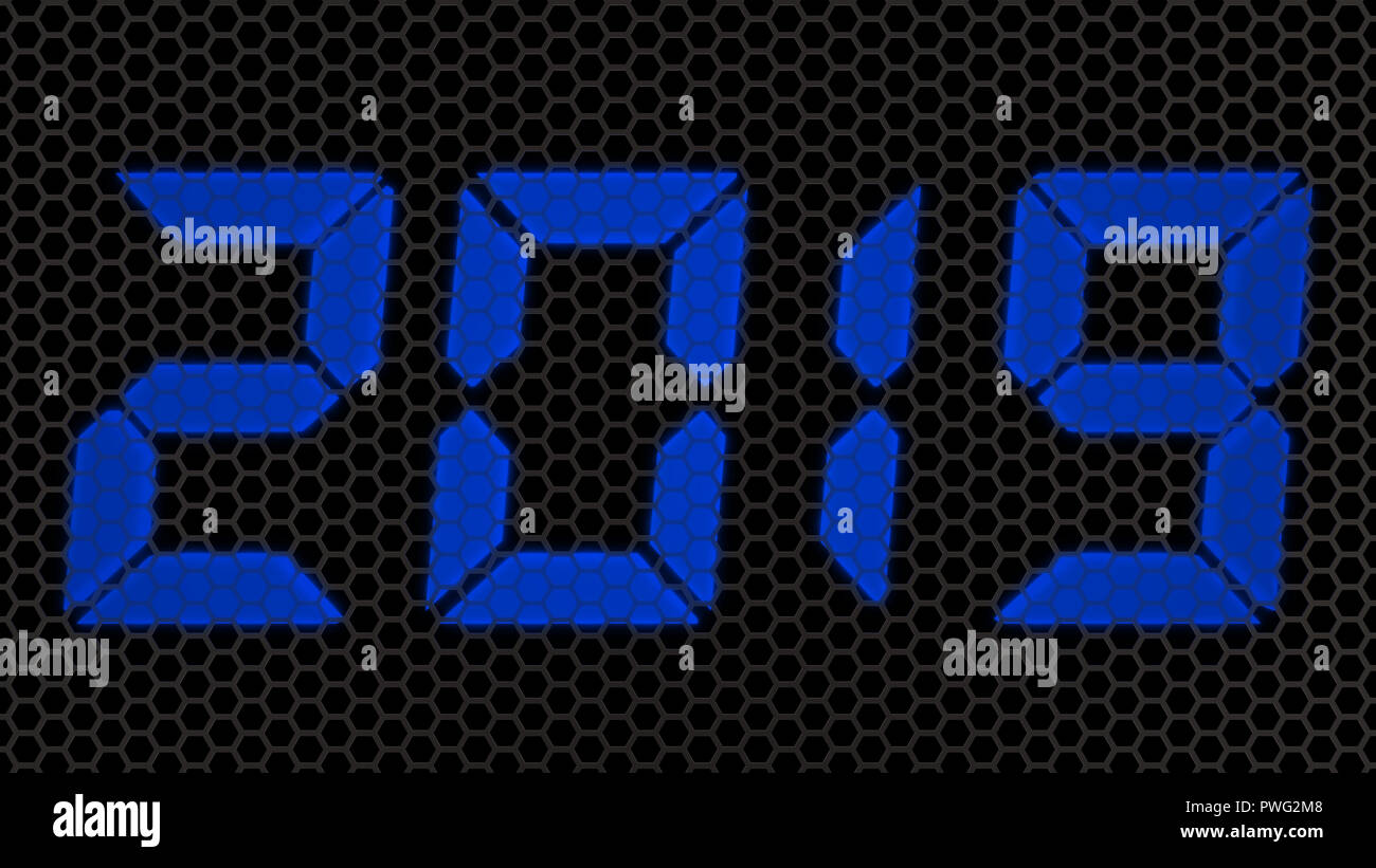 2019 Digital clock Stock Photo - Alamy