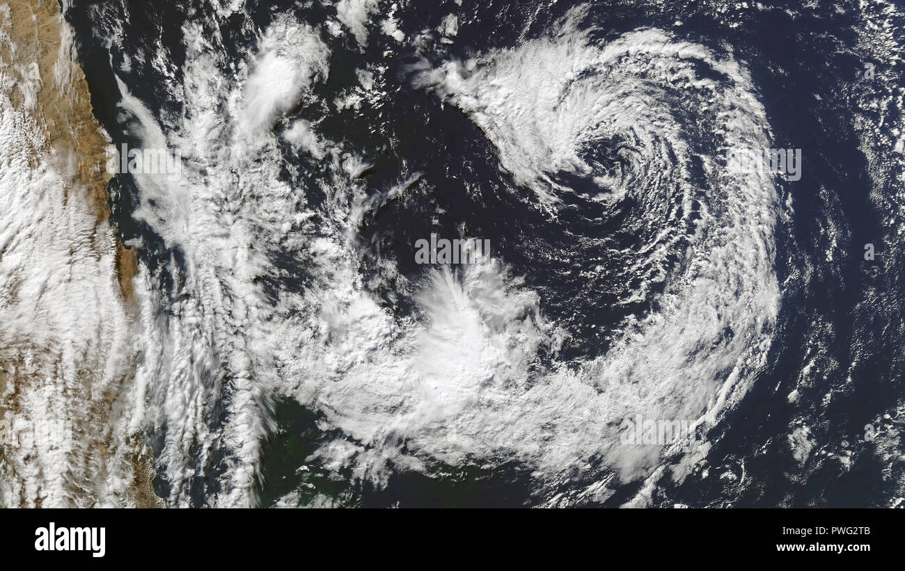 Hurricane from space. Satellite view. Elements of this image furnished ...