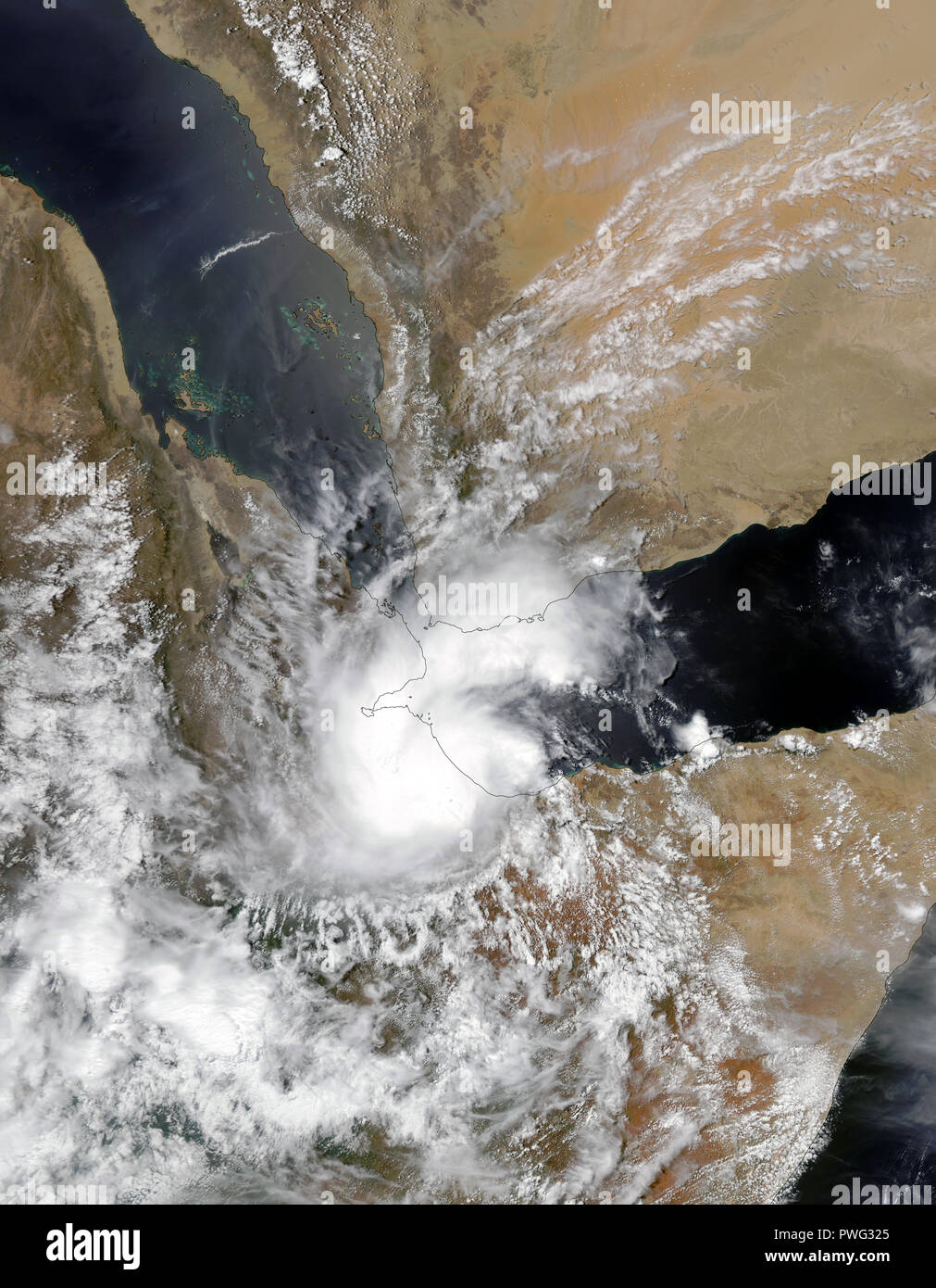 Tropical Cyclone Sagar Hits the Middle East. Elements of this image are ...