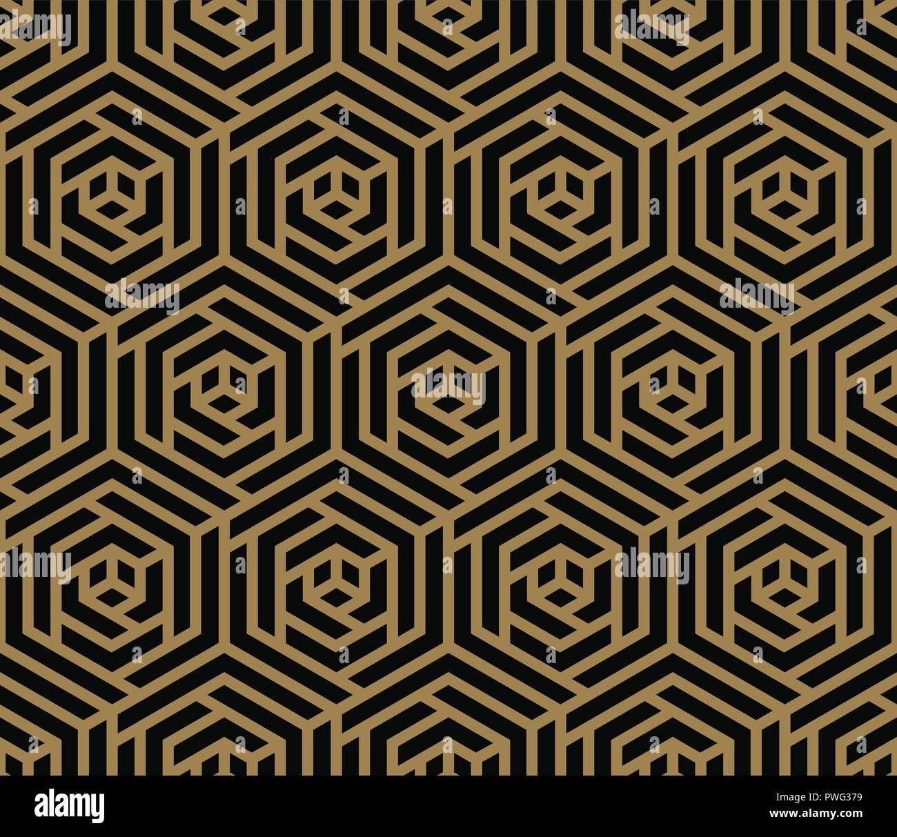Modern Luxury stylish geometric textures with lines seamless patterns ...