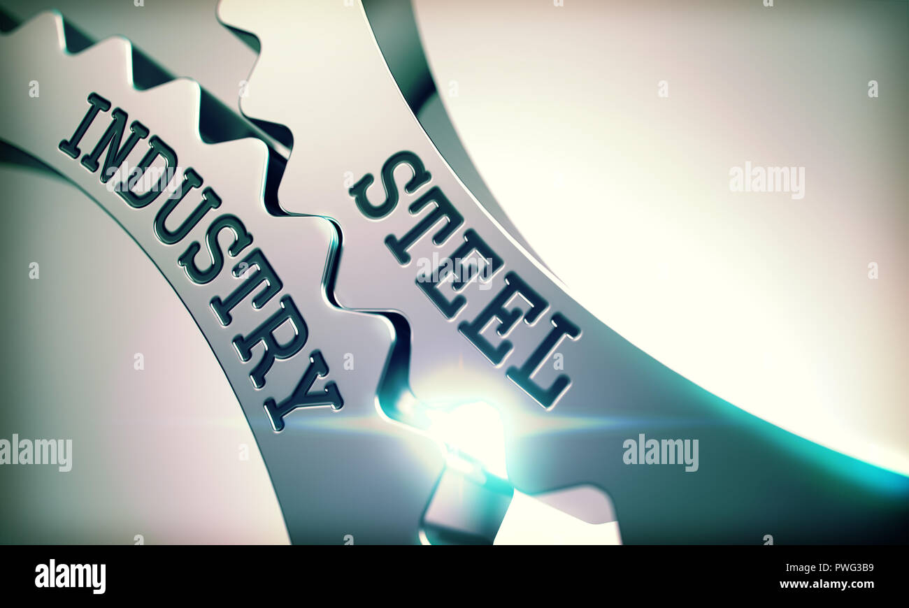 Steel Industry - Mechanism of Metal Cog Gears . 3D Stock Photo - Alamy