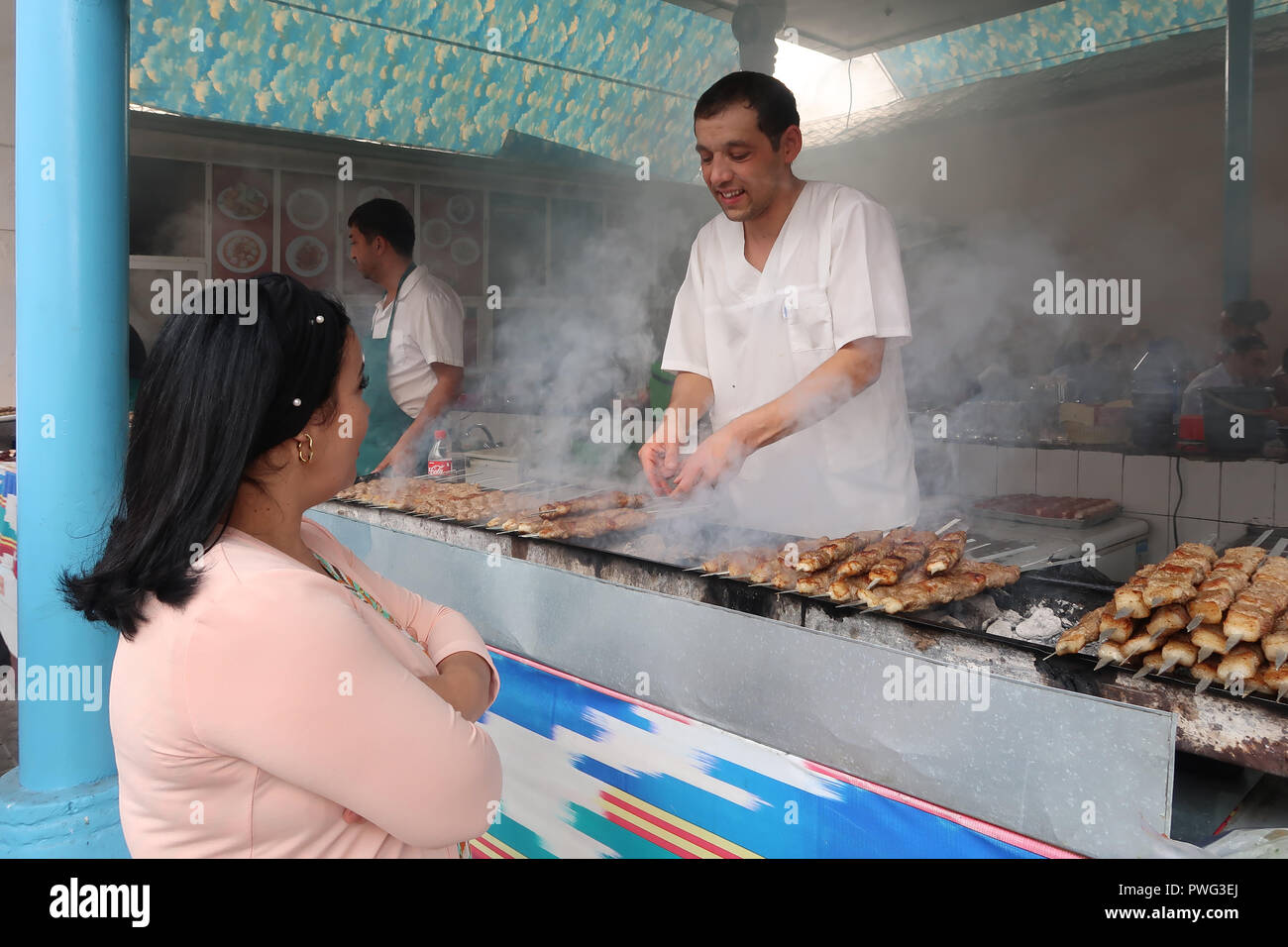 Shashlik uzbekistan asia hi-res stock photography and images - Alamy