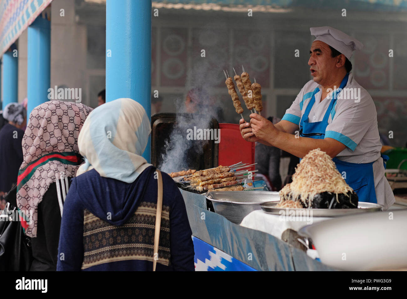 Shashlik uzbekistan asia hi-res stock photography and images - Alamy