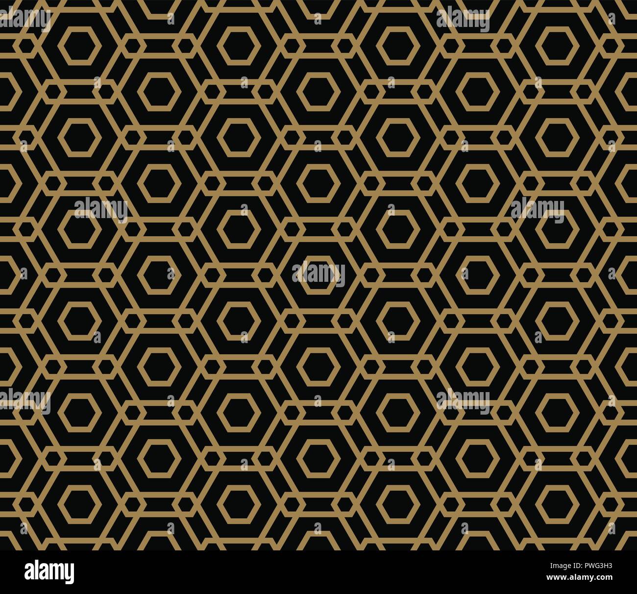 Continuous hexagonal design Stock Vector Images - Alamy